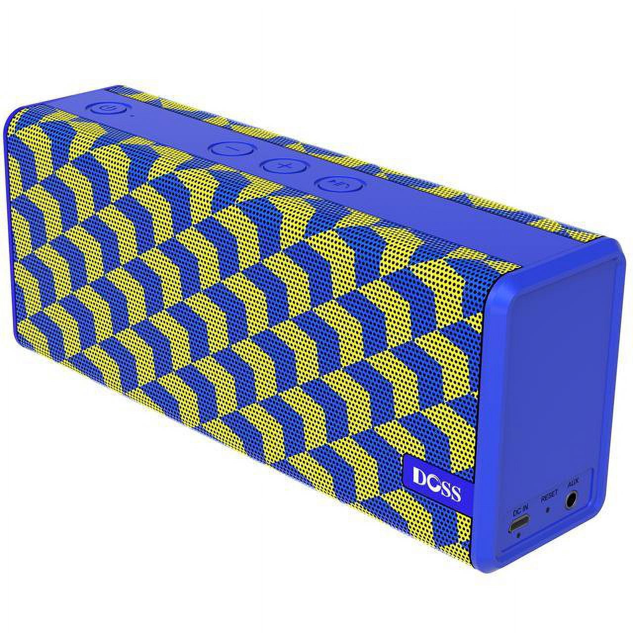 DOSS SoundBox Blue Portable Wireless Bluetooth Speakers with 12W Stereo ...