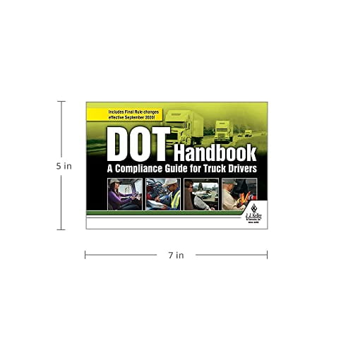 DOT Handbook: A Compliance Guide for Truck Drivers (5" W x 7" H ...