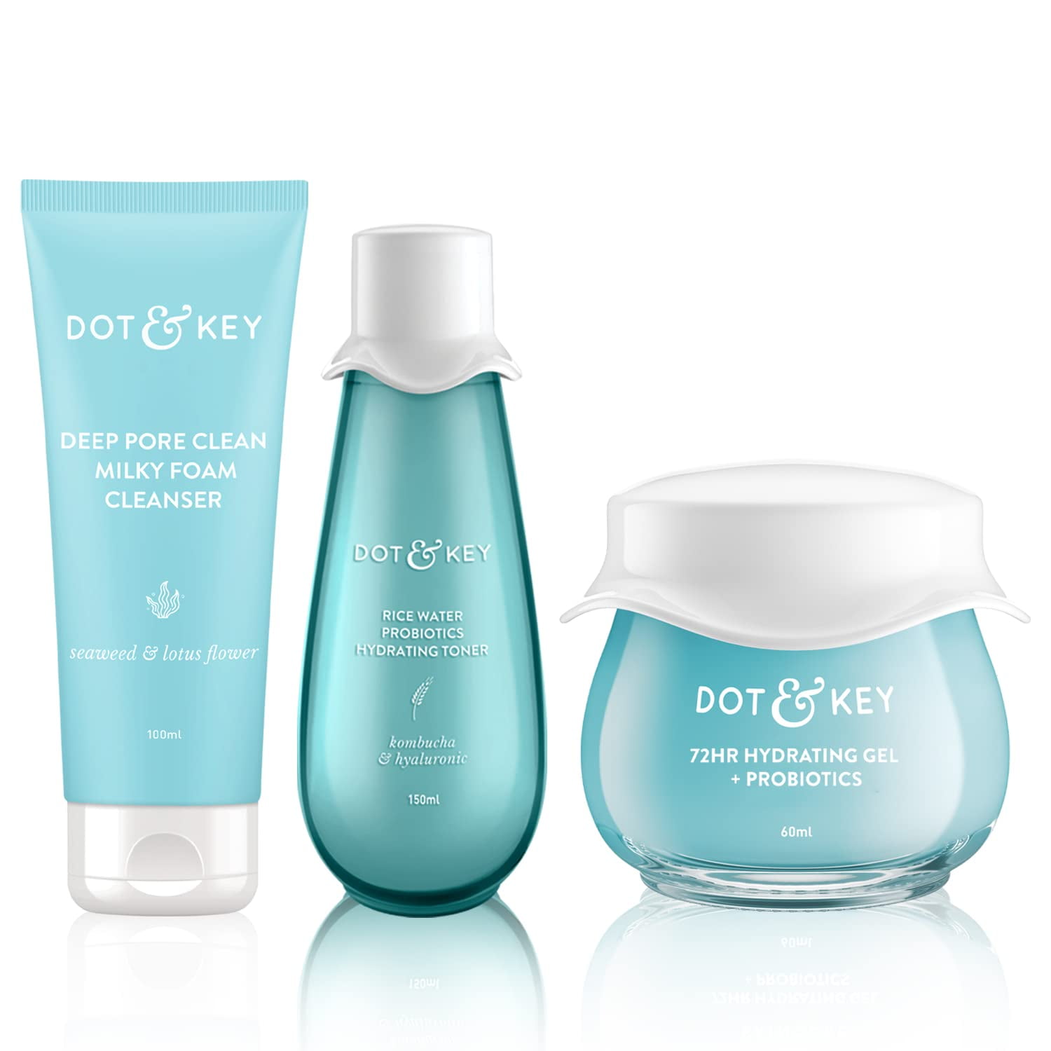 DOT & KEY Skin Hydration Ctm Kit | Cleanser 100Ml, Toner 150Ml ...