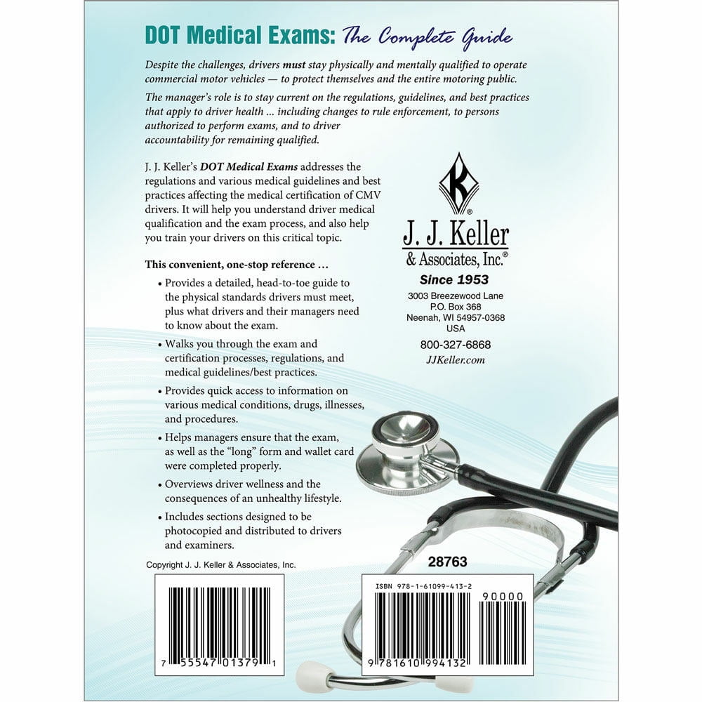 DOT Medical Exams: The Complete Guide Handbook (5" W x 7" H, English, Spiral Bound) - J. J ...