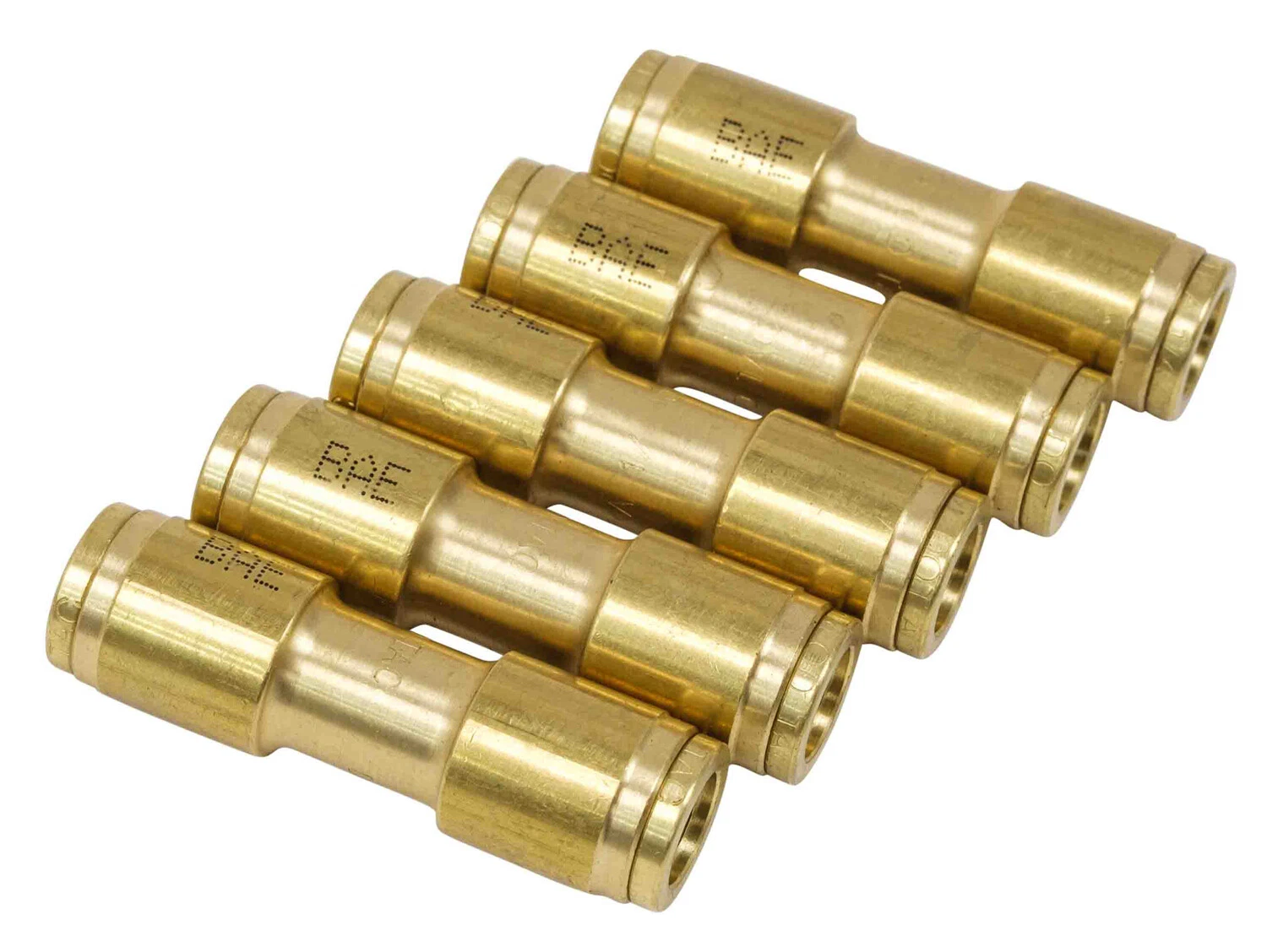 DOT Union Connector Brass Push-Lock Air Brake Fitting 1/4" Tube OD, (Set of 5... - Walmart.com