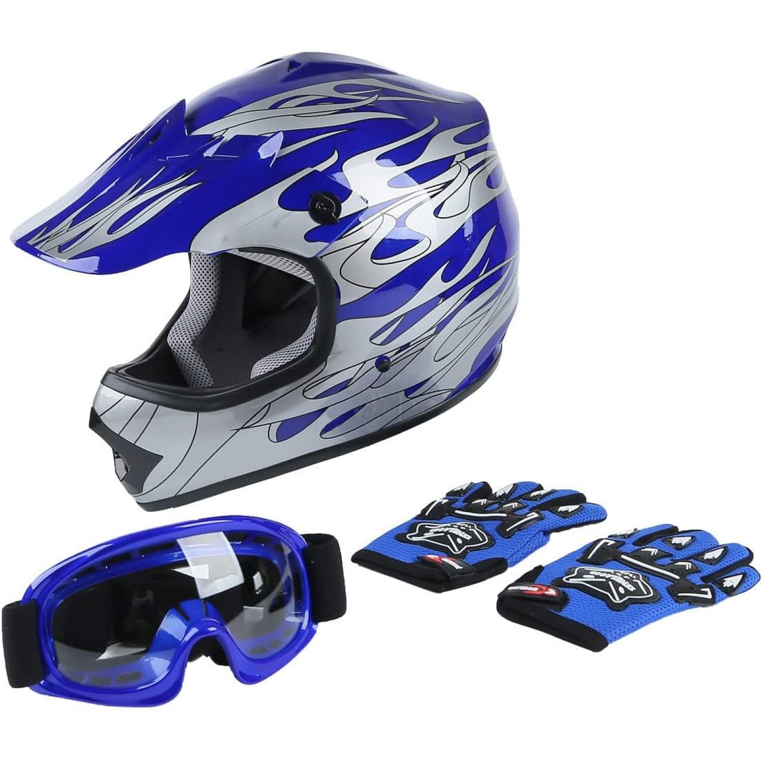 DOT Youth Kids Motocross Offroad Street Dirt Bike Helmet Youth ...