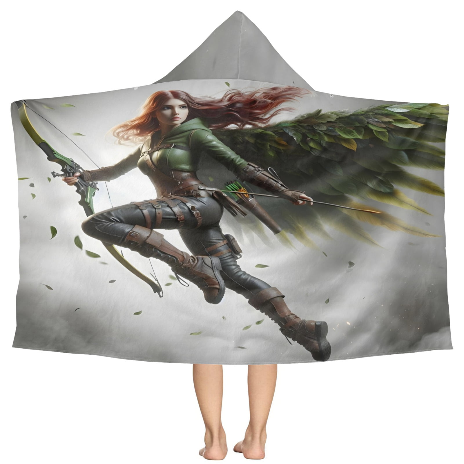 DOTA2 Pattern Beach Poncho - Microfiber - Towel - Kids Lightweight And ...