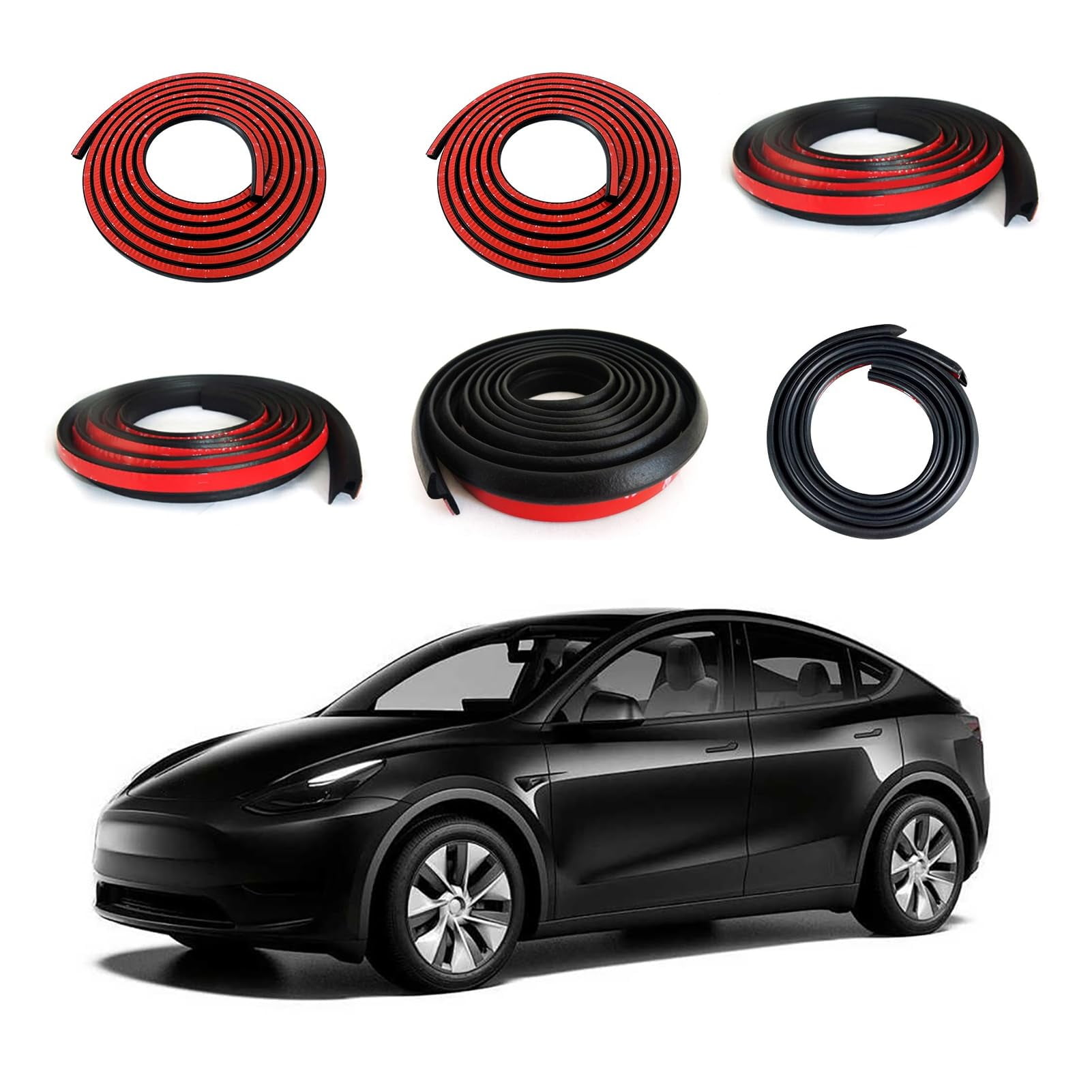 DOTAATDW Car Weather Stripping RRF12 for Tesla Model Y Car Door Rubber ...