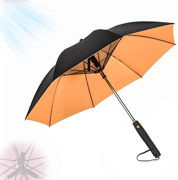 DOTH UV Blocking Umbrella with Fan and Mist Spray, 3 in 1 Portable ...