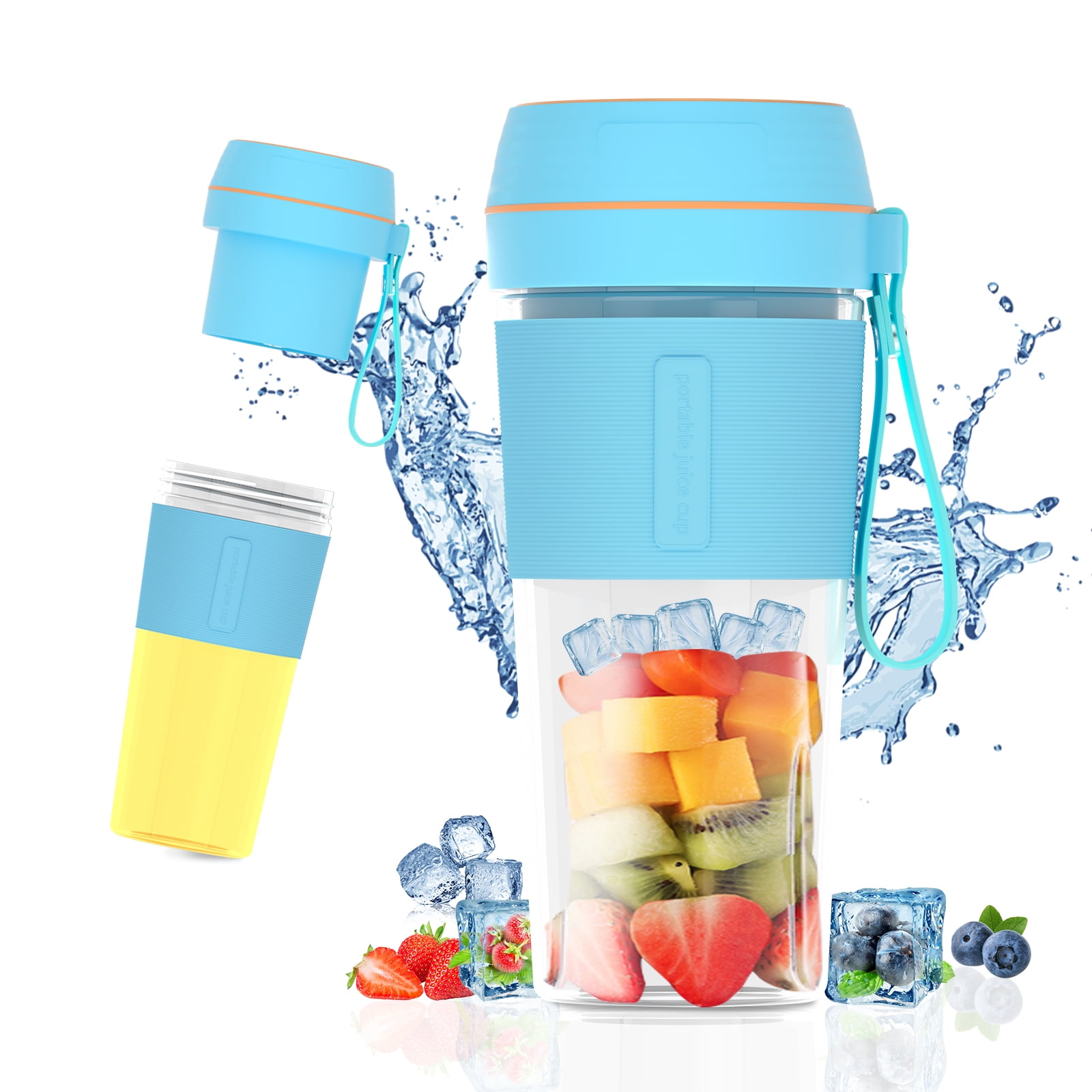 DOTSOG Sports Blender Cup,One-handed Drinking Mini Blender for Shakes ...