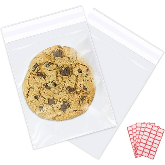 DOTUHAO 400 Pcs Self Sealing Cellophane Bags, 4"X6" Cookie Bags with ...
