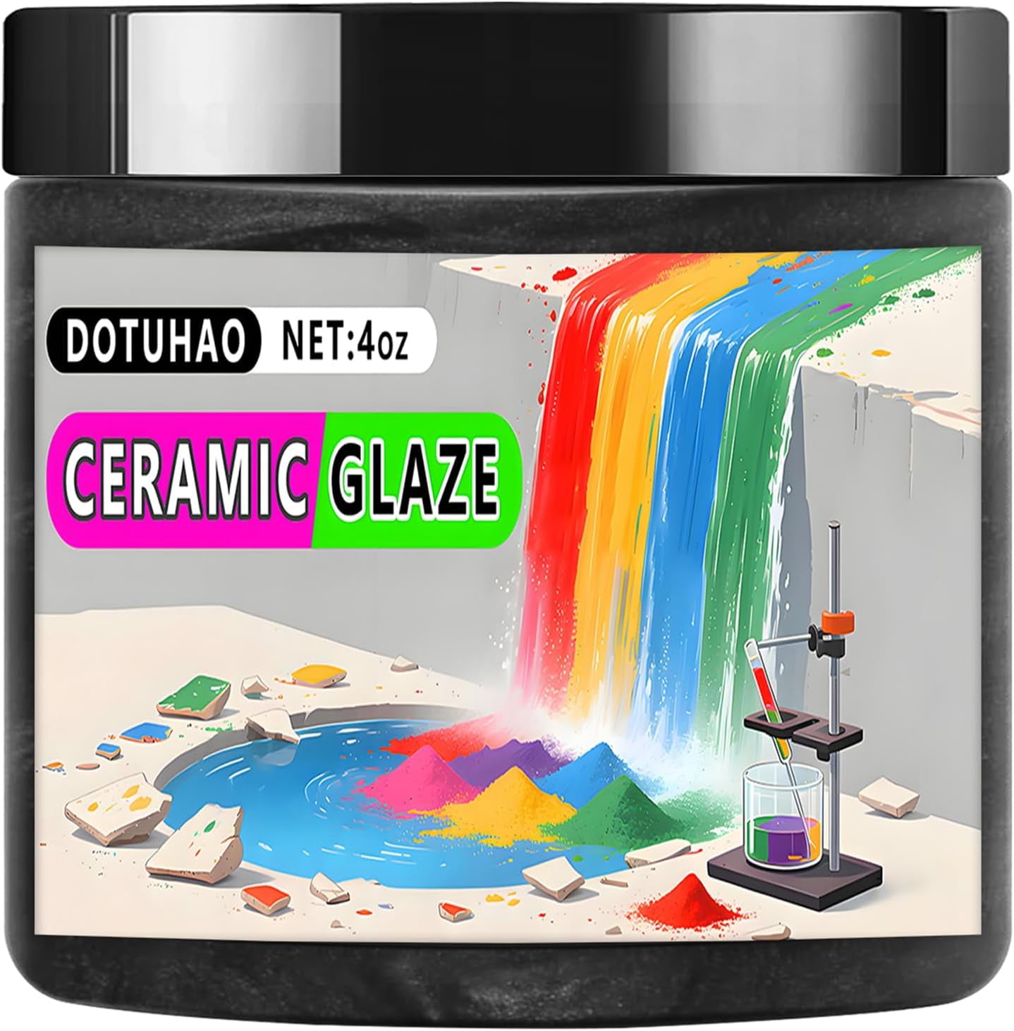 DOTUHAO Ceramic Glaze, Grey Ceramic Underglaze Colors Pigments Powder ...