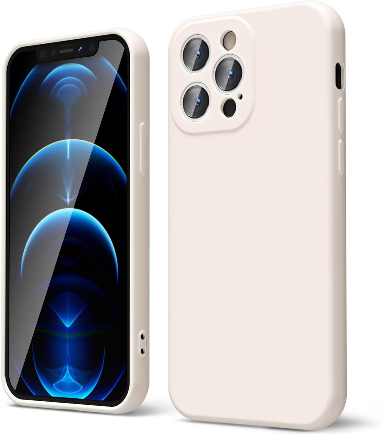 DOUALL-for iPhone 12 Pro Case Liquid Silicone, Soft Rubber Gel Elegant ...