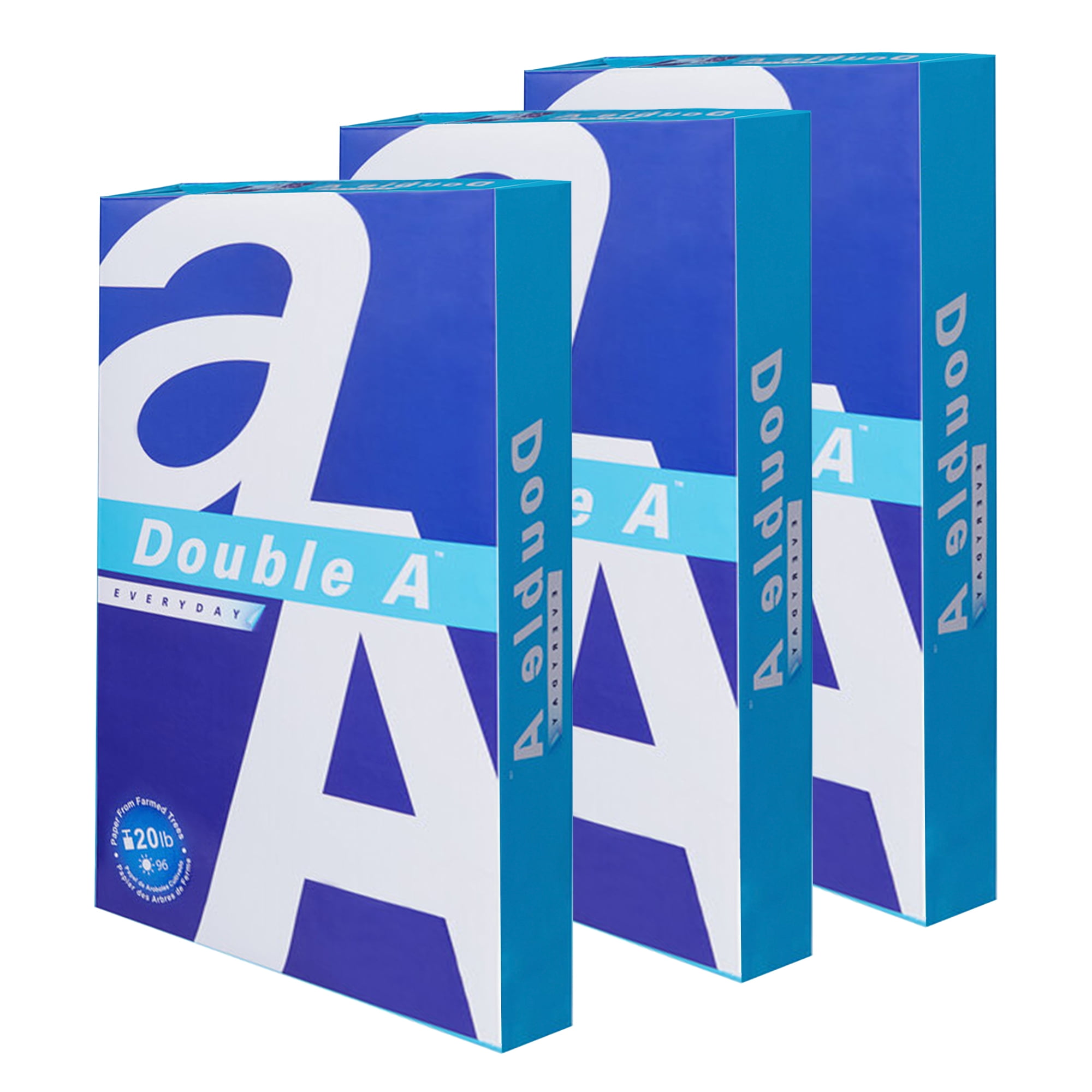 DOUBLE A White Copy Paper Legal Size 8.5"x14", 96 Brightness, 20 lb ...