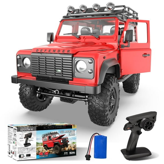 DOUBLE E Land Rover Defender 90 RC Car 4WD Off-Road Remote Control ...