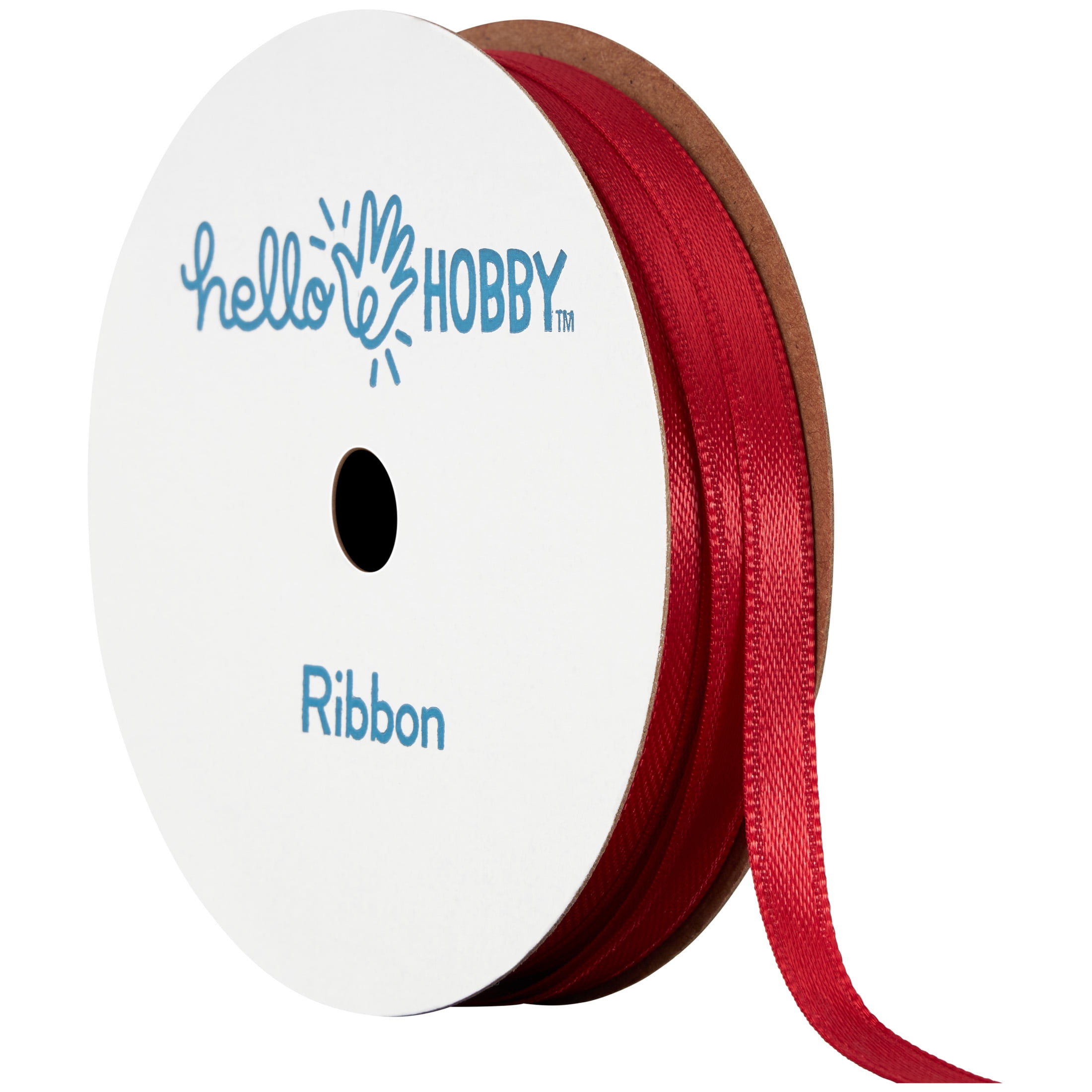 Hello Hobby Red Double Face Satin Ribbon, 1/4" x 8 yd - Walmart.com