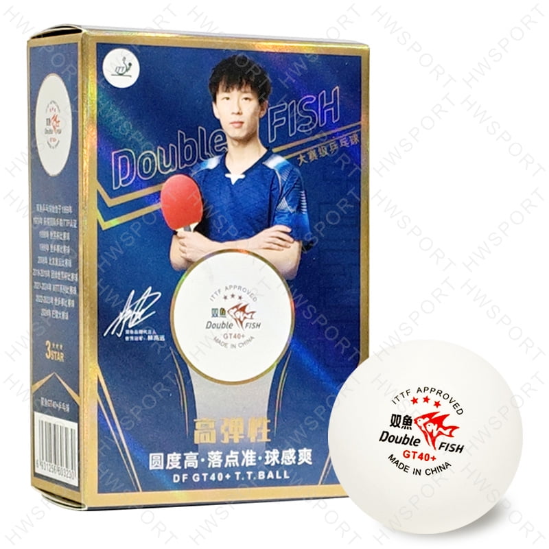 DOUBLE FISH Table Tennis Balls GT40+ ABS 3 Star Ping Pong Balls ITTF Approved Pingpong with Seam ...