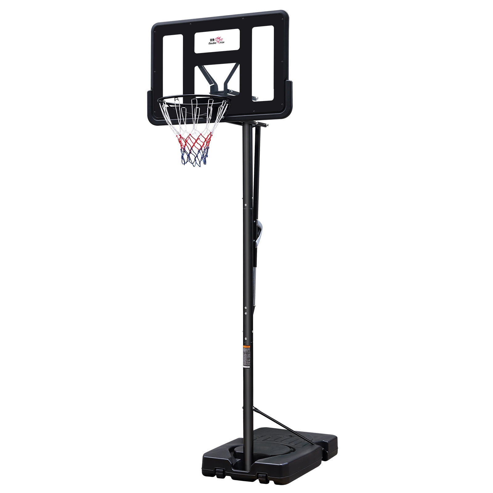 DOUBLE FISH7.5-10ft Adjustable Height Outdoor Basketball Stand ...