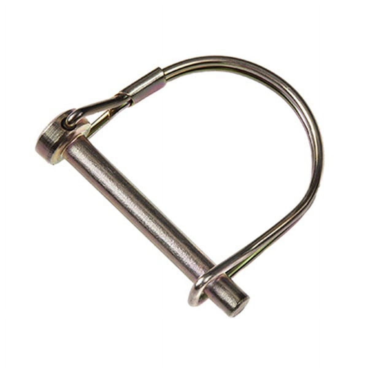 DOUBLE HH 81987 Round Wire Lock Hitch Pin with Coil Tension, 5/16 x 2-1 ...