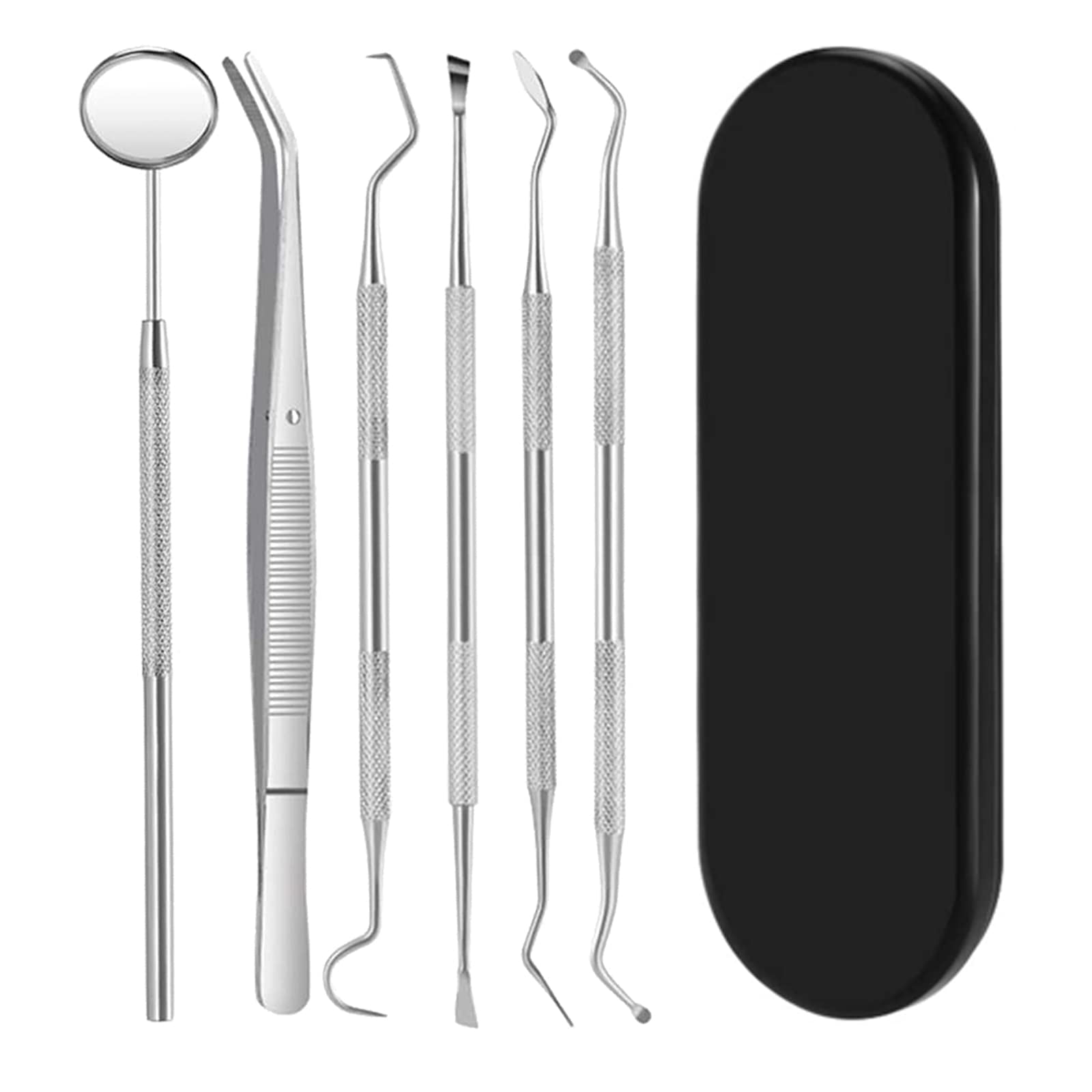 DOUCEUR Dental Tools, 6 pcs Stainless Steel Plaque Remover for Teeth ...