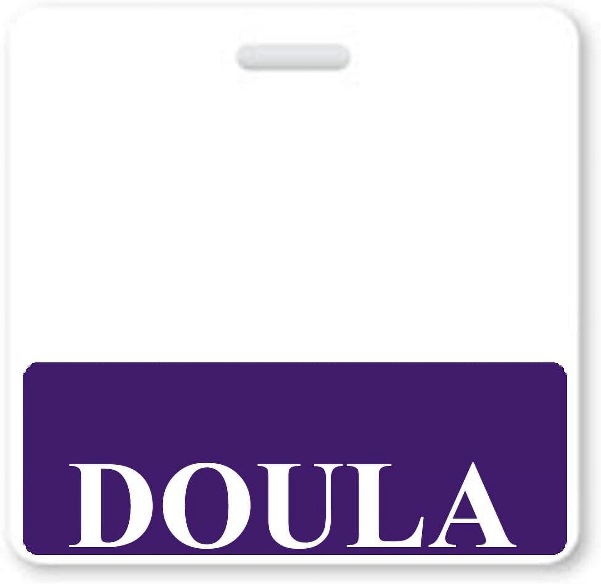 DOULA Badge Buddy - Heavy Duty Horizontal Badge Buddies for Labor ...