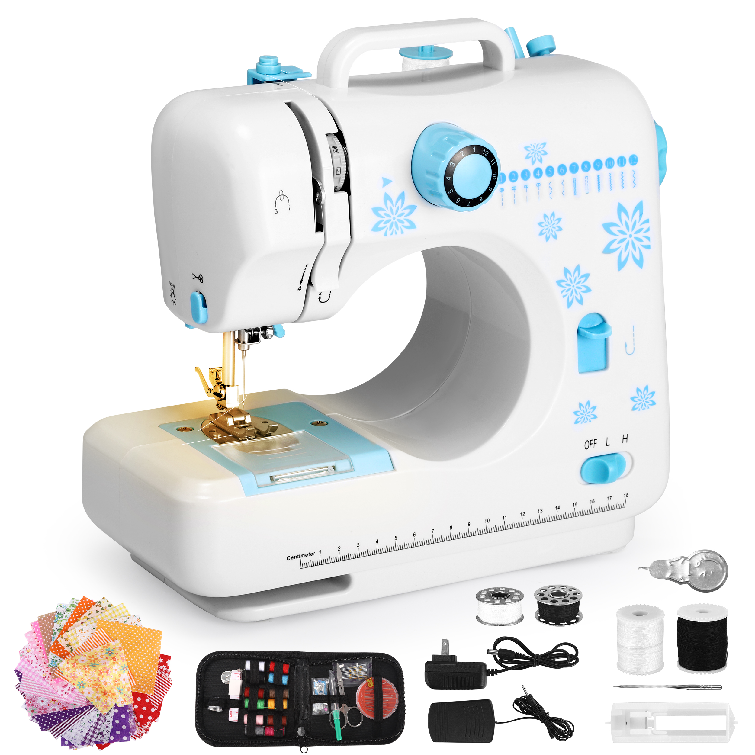Best Choice Products 6V Portable Sewing Machine, 42-Piece Beginners Kit ...