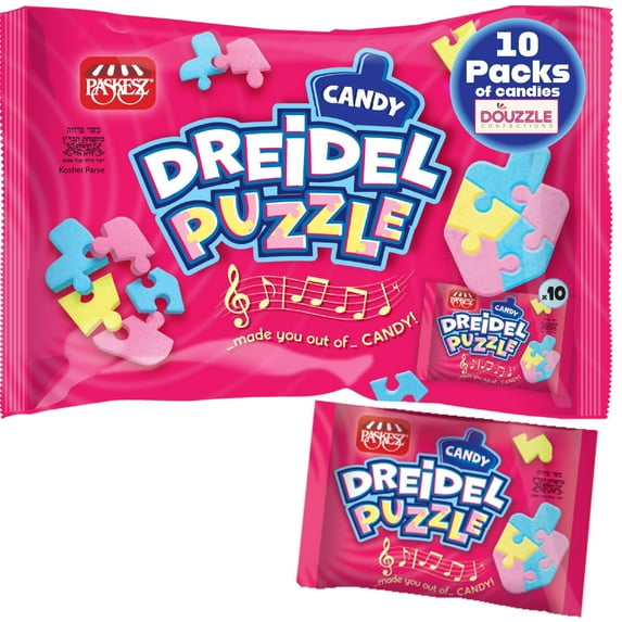 DOUzzle Hanukkah Candy Dreidels for MDA05 Kids, Candy Dreidel Puzzle ...