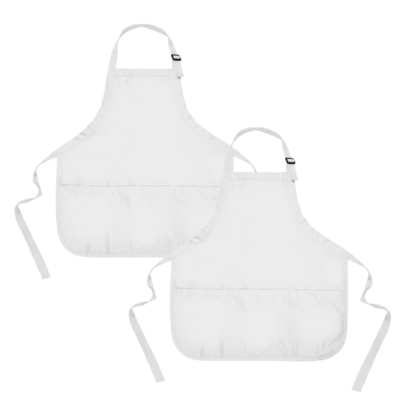 DOVACKA 2-Pack Commercial Kitchen Bib Apron, Spun Poly-Cotton with 3 ...