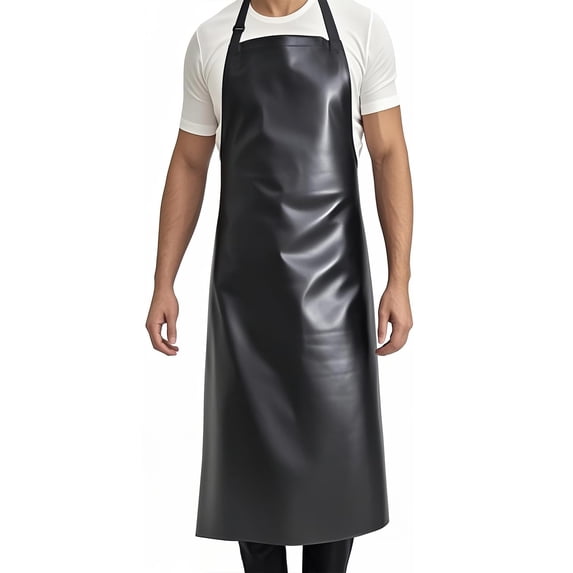 DOVACKA 40" Heavy-Duty Waterproof Apron, Chemical Resistant Rubber ...