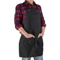 DOVACKA Black Heavy Duty Canvas Work Apron for Men, for Carpenter ...