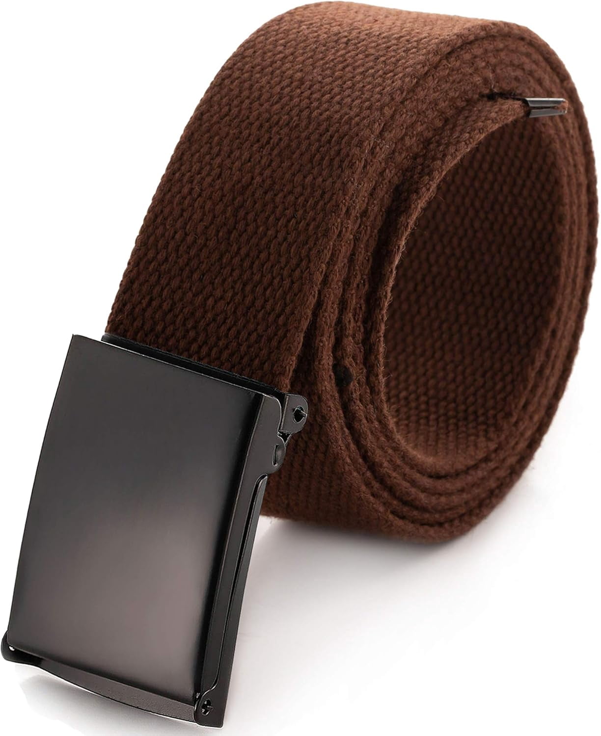 DOVACKA Cut To Fit Canvas Web Belt Size Up to 52" with Flip-Top Solid ...