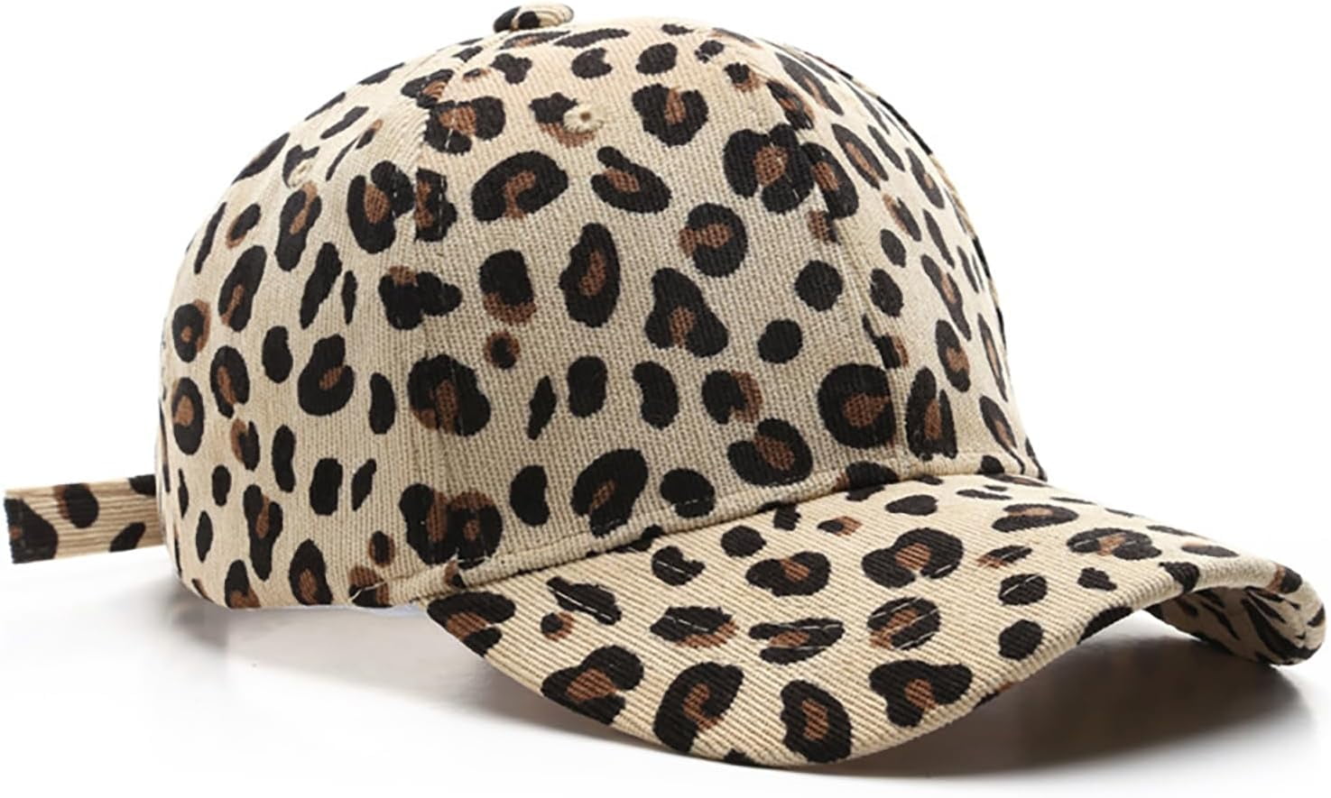 DOVACKA Leopard Print Hat Women Corduroy Baseball Cap Breathable Casual ...