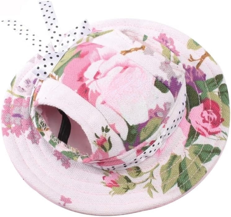 DOVACKA Princess Pet Hat Dog Caps Hats with Neck Strap Adjustable ...