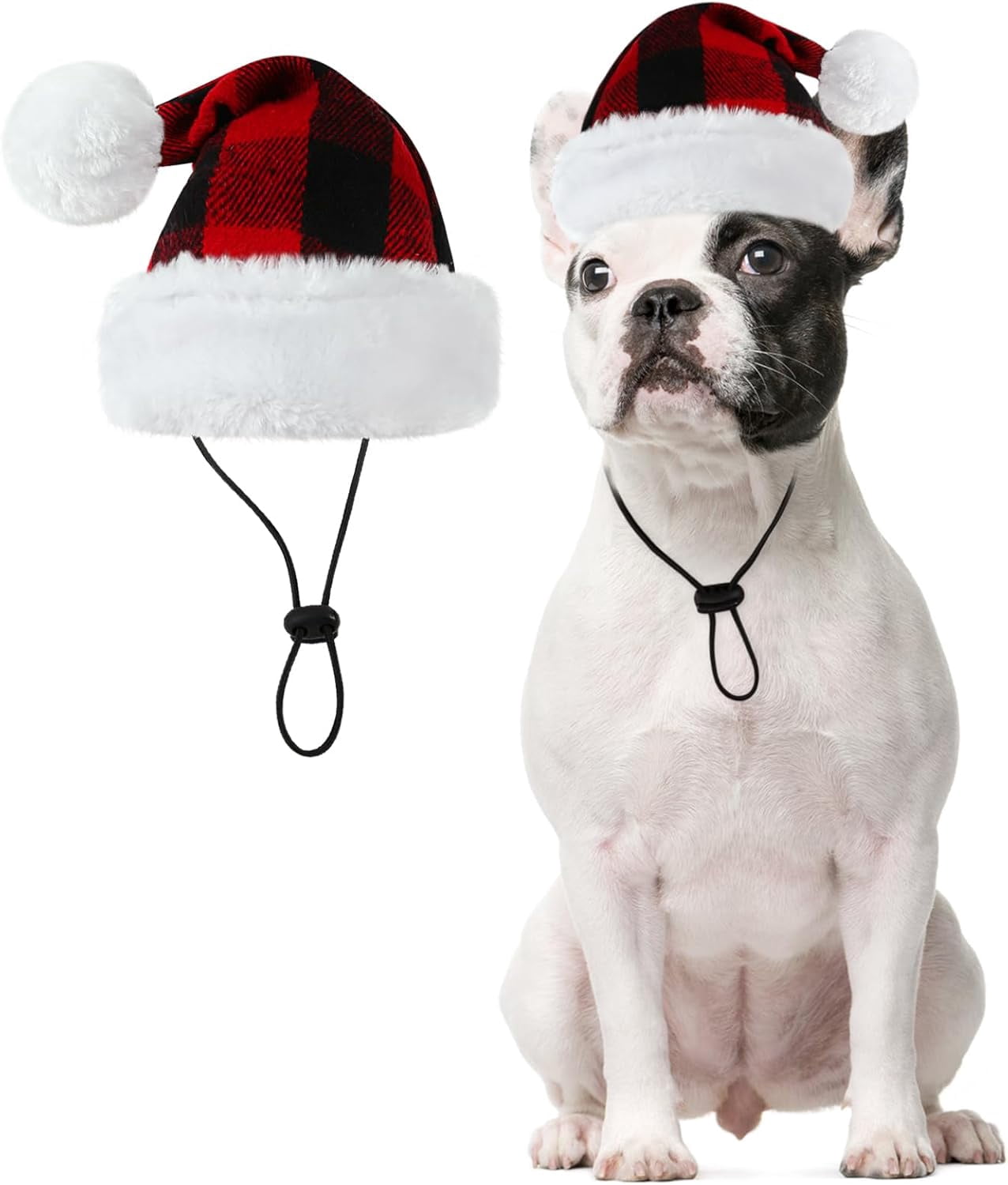DOVACKA Small Dog Santa Hat, Dog Christmas Hat, Pet Sant Hat for Cats ...