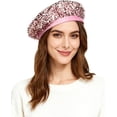 DOVACKA Sparkly Sequin Beret Hat, Vintage French Style Cap for Women ...