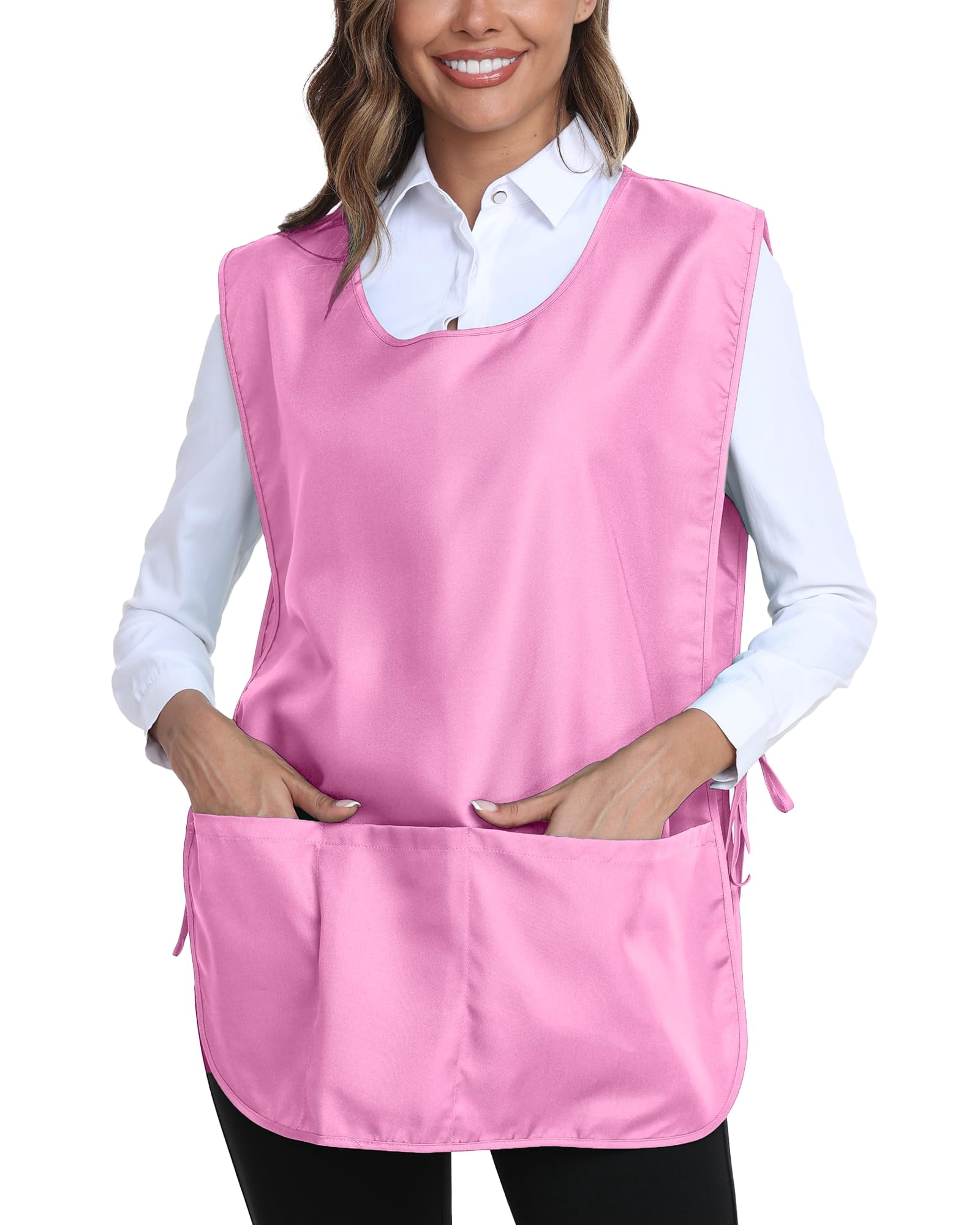 DOVACKA Unisex Cobbler Apron with 3 Pockets, Smock Vest Style, for ...