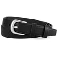 DOVACKA Women's Thin Leather Belt, Fashion Casual Waist Belt for Jeans ...