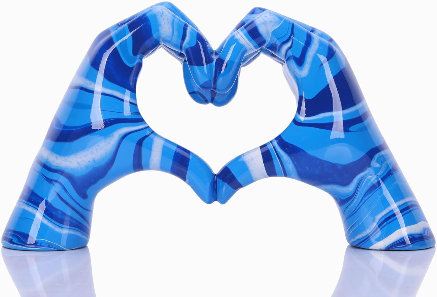 DOVDOV Hand Heart Decoration, Heart Hand Statue, Love Finger Sculpture ...