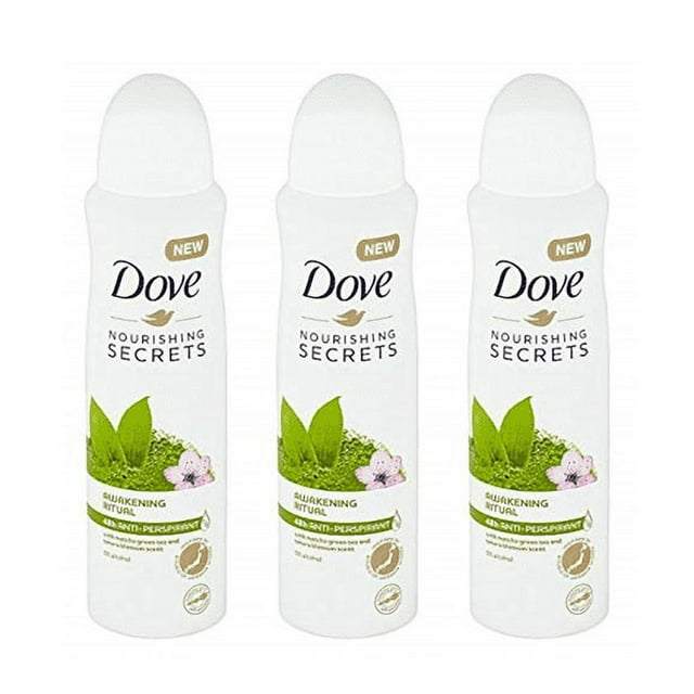 DOVE Antiperspirant Deo Spray MATCHA TEA & SAKURA BLOSSOM 150ml/5oz 3 ...
