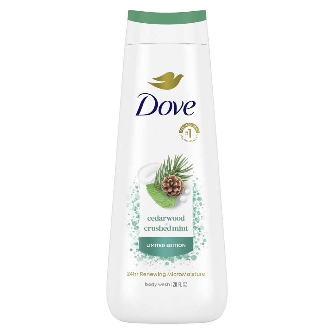 Dove Moisturizing Body Wash for Women Cedarwood & Crushed Mint, 20 oz ...