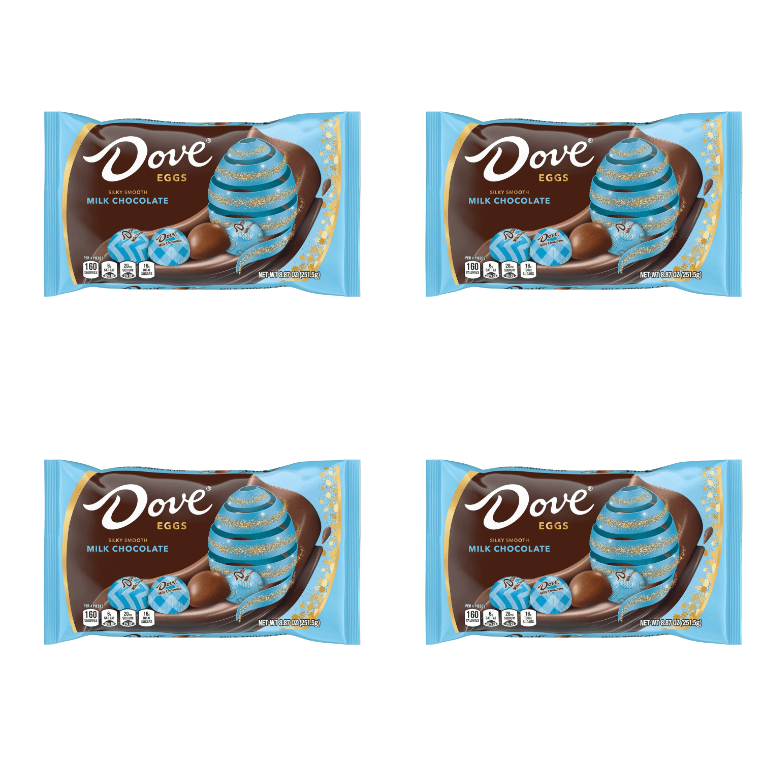 DOVE Easter Milk Chocolate Candy Eggs 8.87-Ounce Bag (Pack of 4 ...