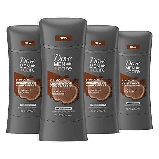 DOVE MEN + CARE Antiperspirant Stick for Men Cedarwood & Tonka Beans 4 ...