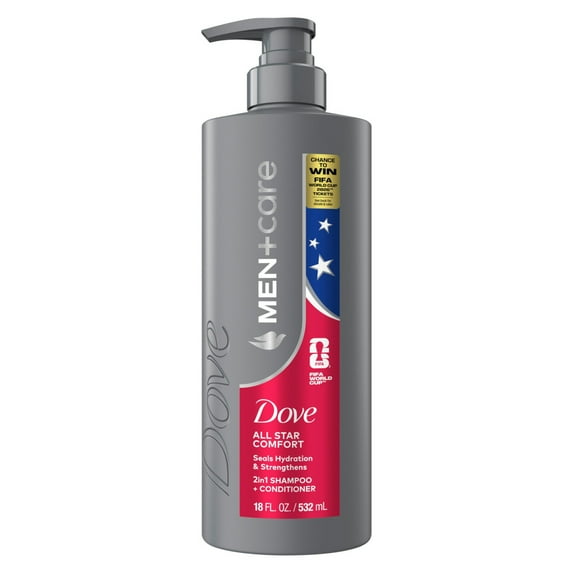 Dove Men+Care Limited Edition FIFA Shampoo & Conditioner Seal Hydration ...