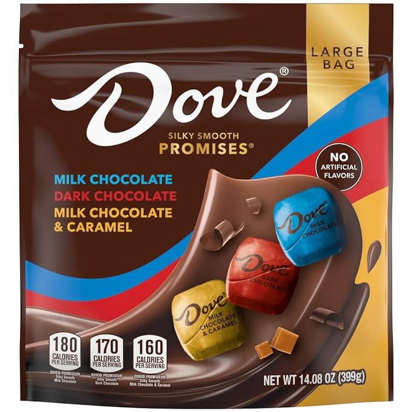 DOVE PROMISES Milk Chocolate, Dark Chocolate, and Milk Chocolate ...