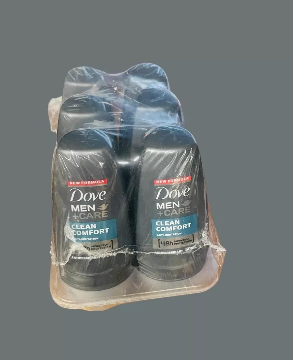 DOVE ROLL ON MEN CARE CLEAN COMFORT DEODORANT GO FRESH 6 PACK - Walmart.com