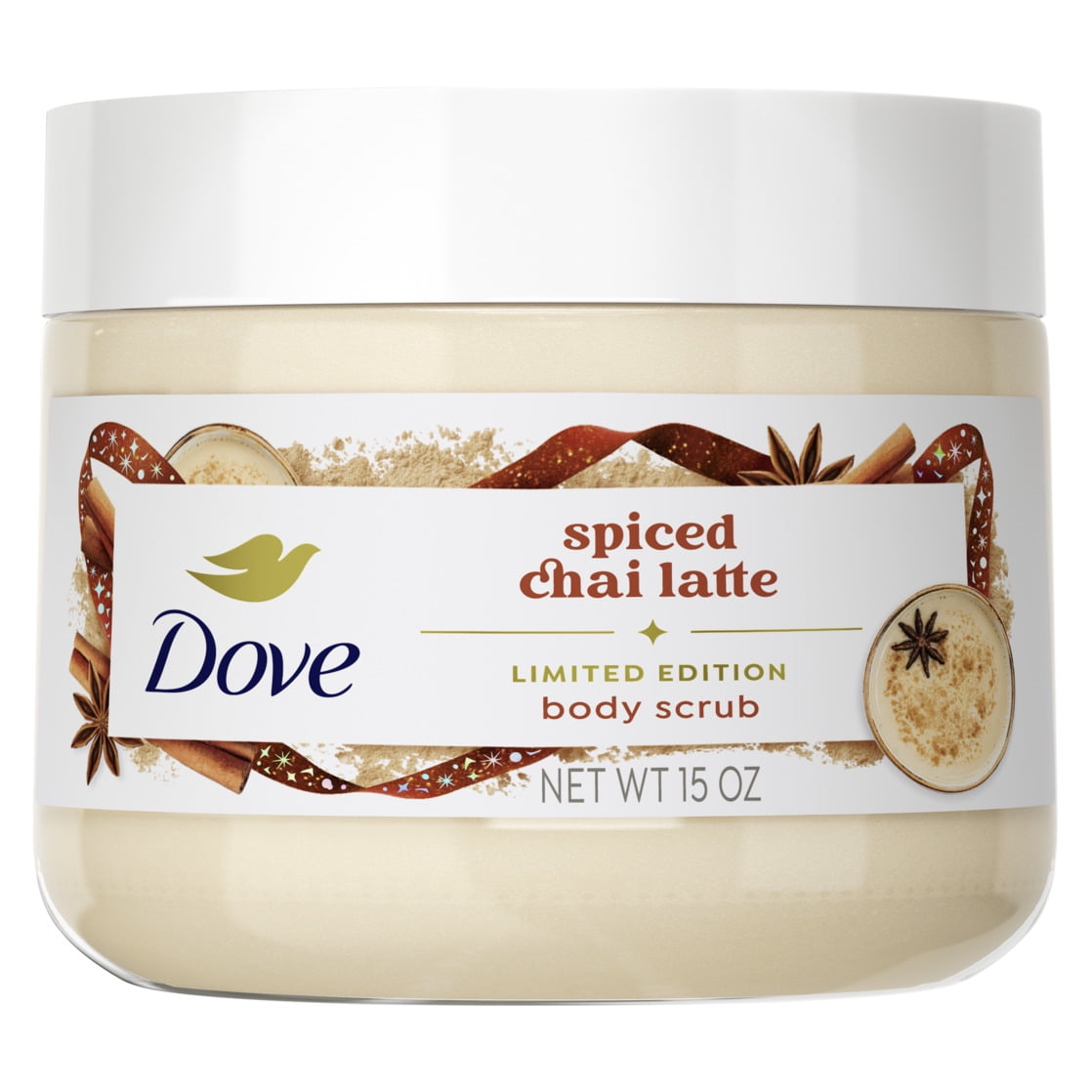 Dove Limited Edition Holiday Treats Body Scrub Spicy Chia Latte, 15 oz ...