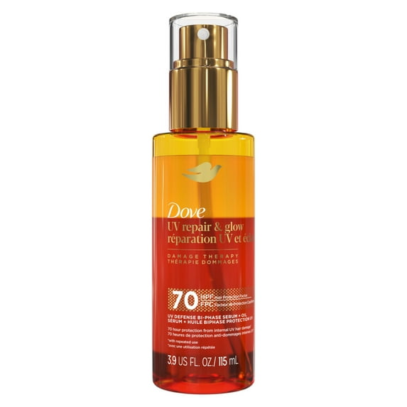 Dove Damage Therapy Defense Bi-Phase Serum + Oil for 70 Hour Hair ...