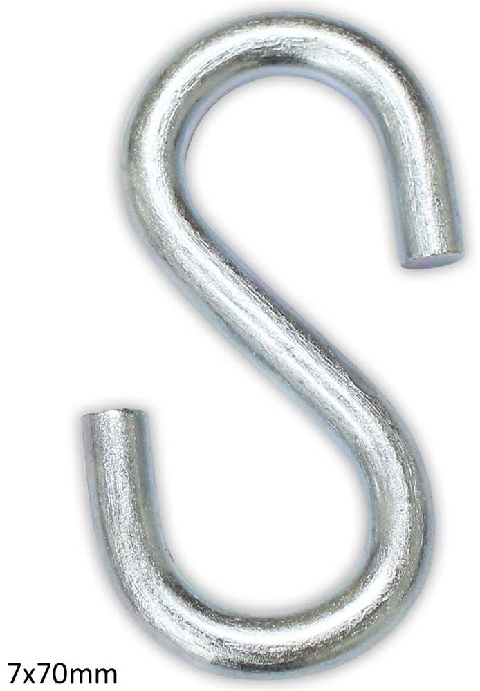 DOVETAIL 10 Pack "S" Hook 7 x 70mm (9/32") | Durable Steel Construction ...