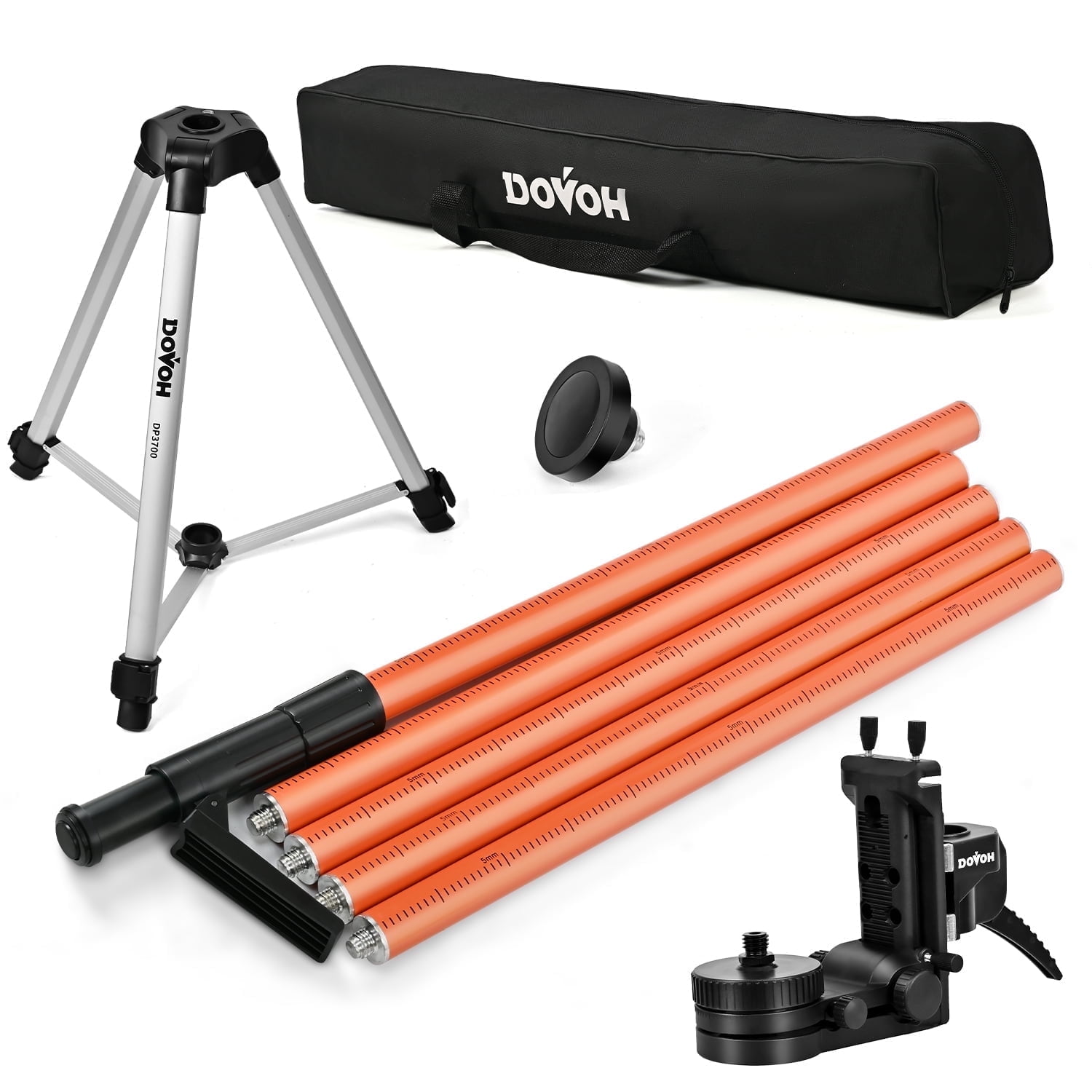 DOVOH 12Ft/3.7m Adjustable Telescoping Pole with Tripod for Rotary and ...