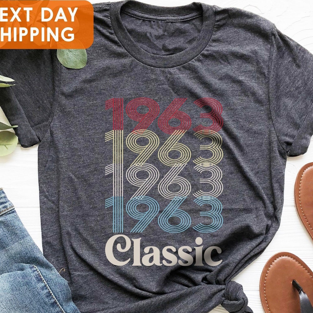 DOVU 1963 Classic Shirt, Vintage 1963 Shirt, 62Nd Birthday Shirt, 62Nd ...