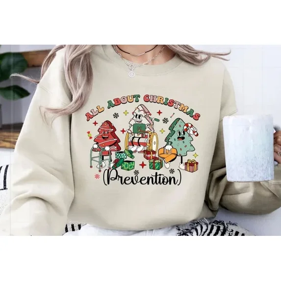 DOVU All About Prevention Sweatshirt, Spt Pta Tee, Therapist Gift Trendy Sweatshirt, Birthday ...