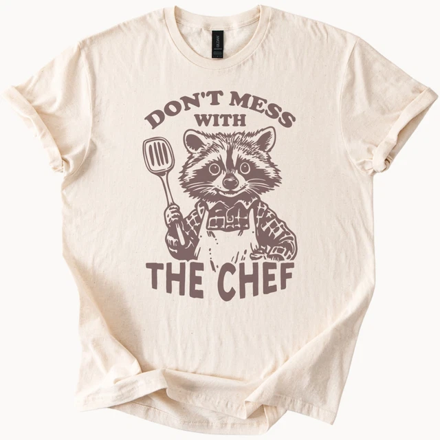 DOVU Animal Chef Shirt Funny Cooking Graphic Tee Dont Mess With The ...