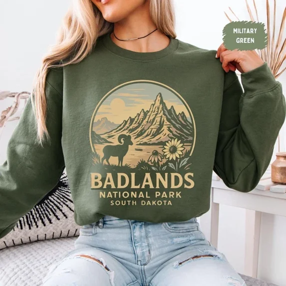 DOVU Badlands National Park Sweatshirt Travel Trip South Dakota Sweater ...