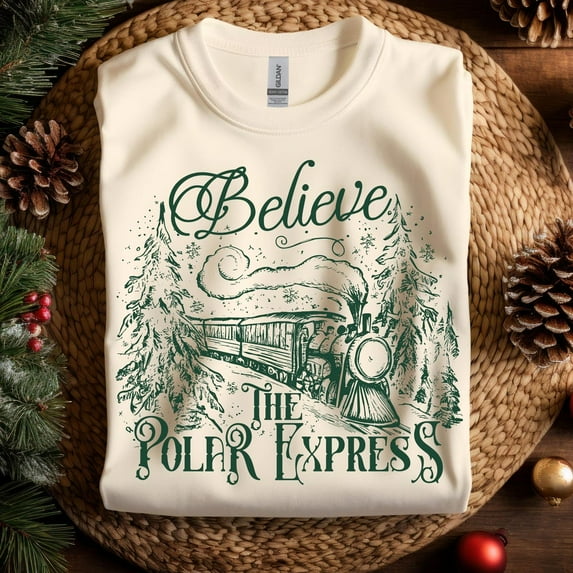 DOVU Believe The Polar Express Shirt, Chris.Tmas Merry Chris.Tmas T-Shirt, Polar Express Tee ...